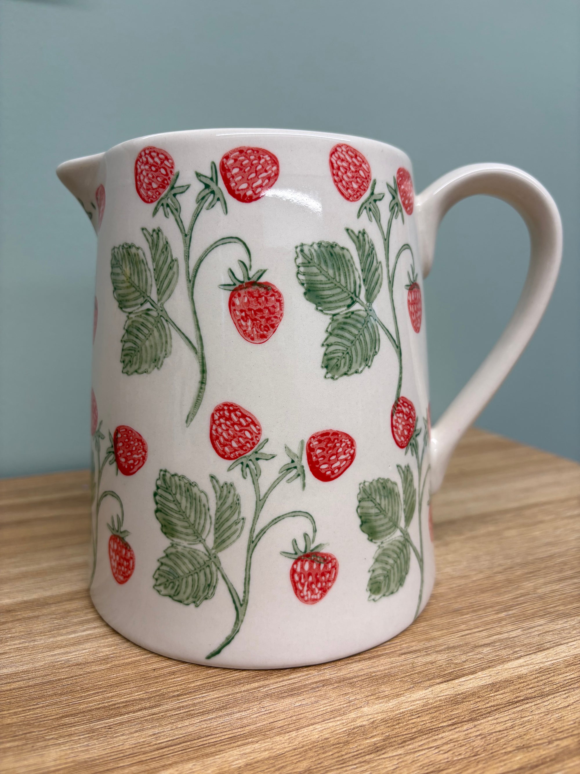 Strawberry Repeat Print Large Jug – Dalscone Farm