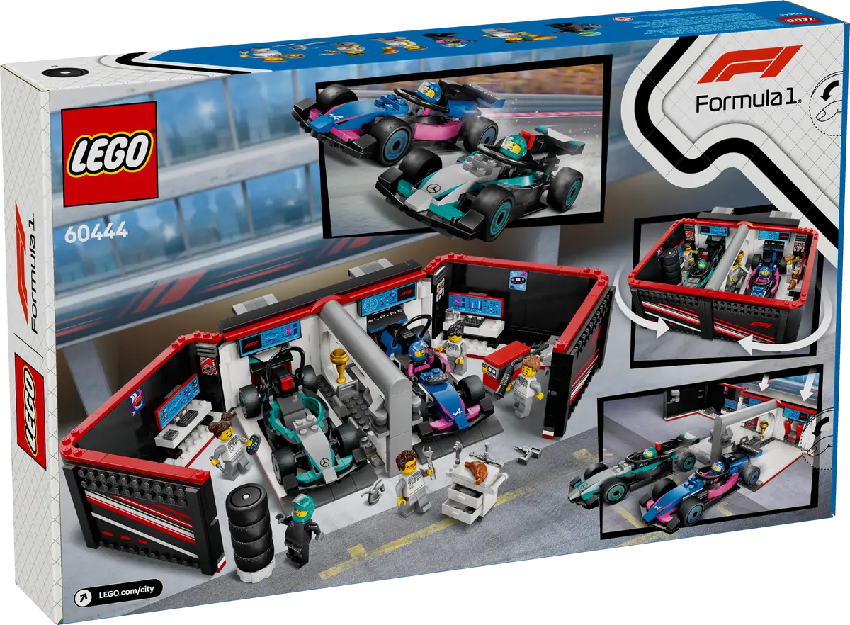LEGO City F1 Garage & Mercedes-AMG & Alpine Cars – Dalscone Farm